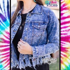 Crazy Train | Jackets & Coats | Crazy Train Denim Darling Fringe Denim ...
